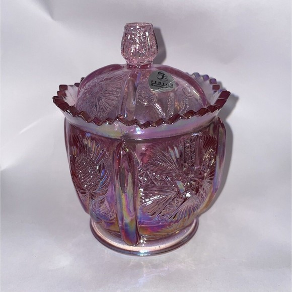 Fenton | Accents | Fenton 65 Dusty Rose Cactus Candy Boxdish With Cover ...
